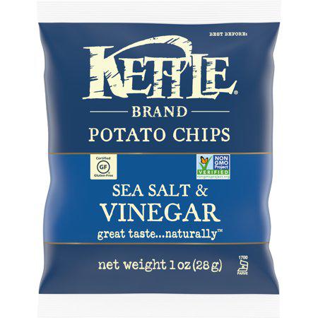 Kettle Brand Potato Chips, Sea Salt and Vinegar Kettle Chips 1.5 oz ...